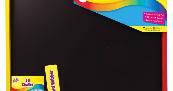 LARGE CHALK BOARD +CHALK+RUBBER 5248