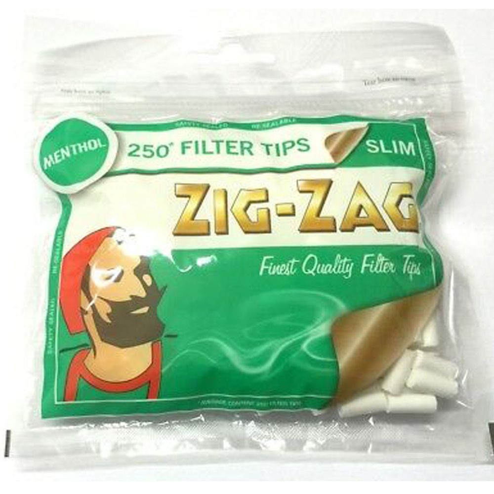 ZIG-ZAG MENTHOL 250 SLIM FIL TIPS