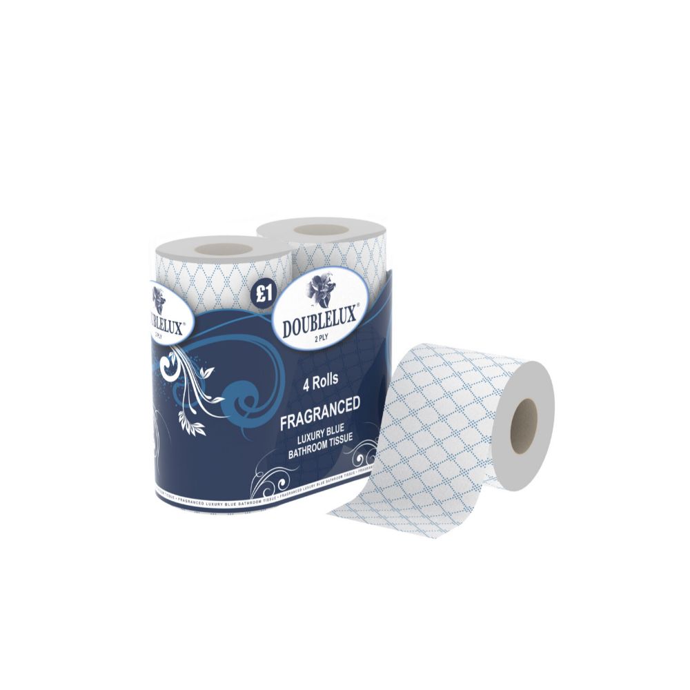 DOUBLELUX 2PLY TOILET TISSUE 4ROLLx10