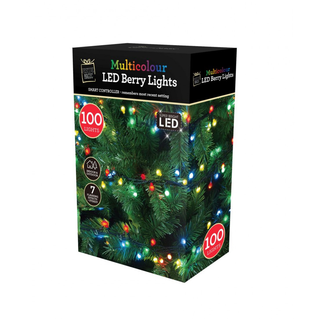 100 LED BERRY LIGHTS MULTI XM1571