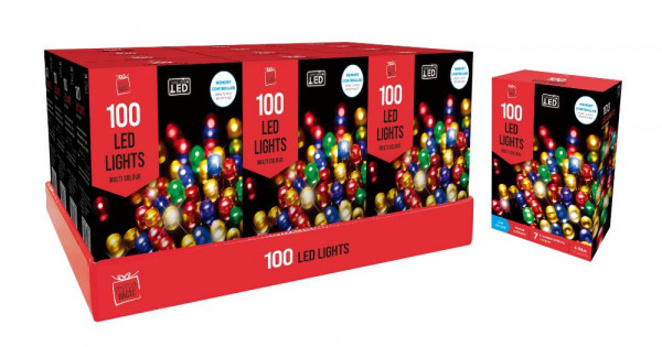 100 LED LIGHTS MULTICOLOURED XM2685